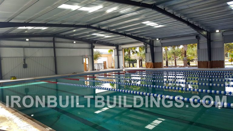 Swimming Pool Cover Steel Building, Metal Swimming Pool Enclosure